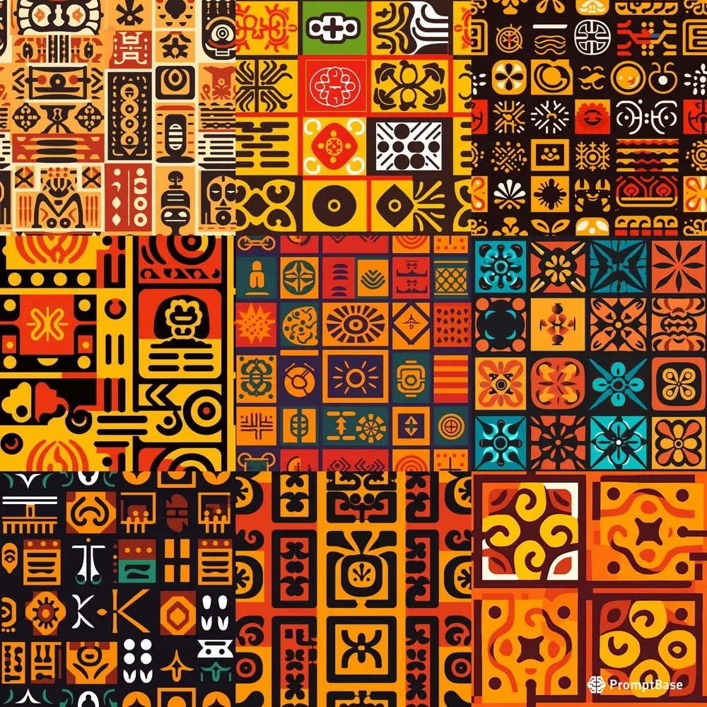 African Symbols Patterns Of Ghana Midjourney Prompt | PromptBase