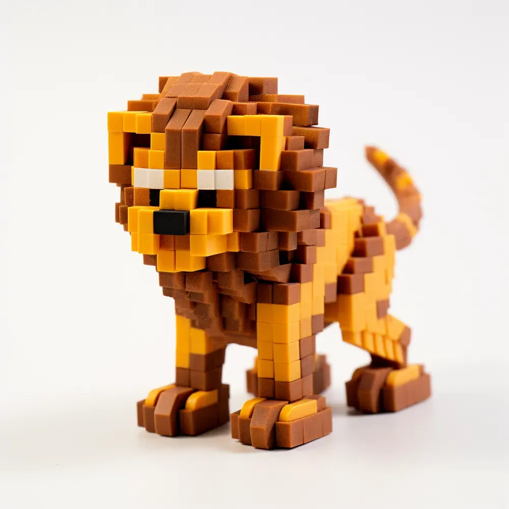 Characters Made Of Blocks For Children Midjourney Prompt | PromptBase