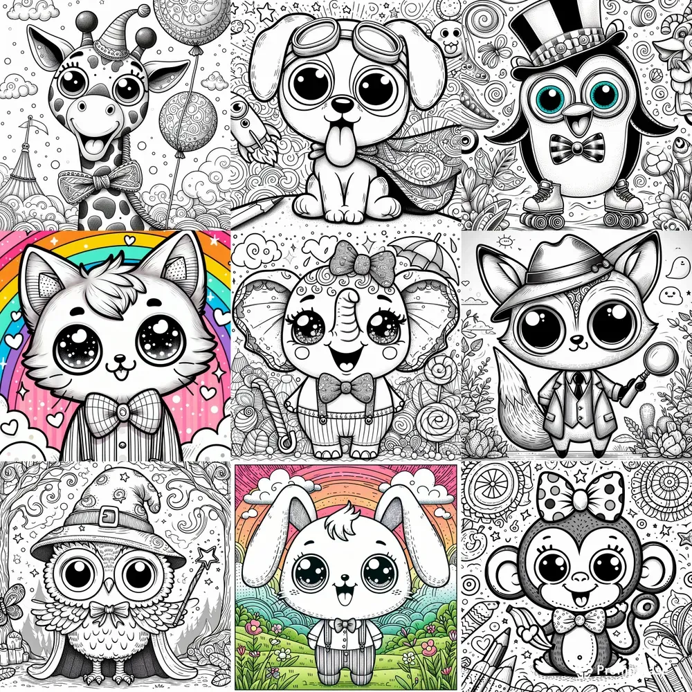 Delightful Coloring Pages DALL·E Prompt | PromptBase