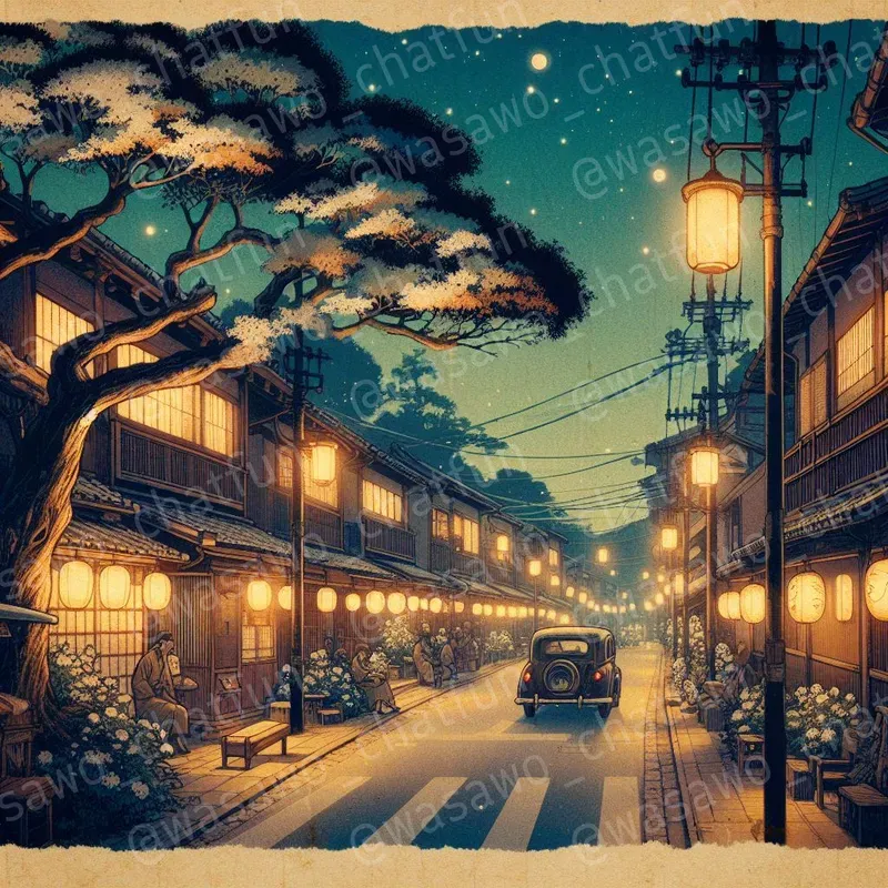 Showa Retromodern Daily Lives DALL·E Prompt | PromptBase