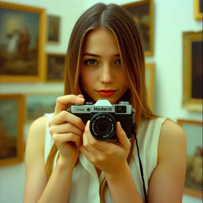 People Holding Cameras FLUX Prompt | PromptBase