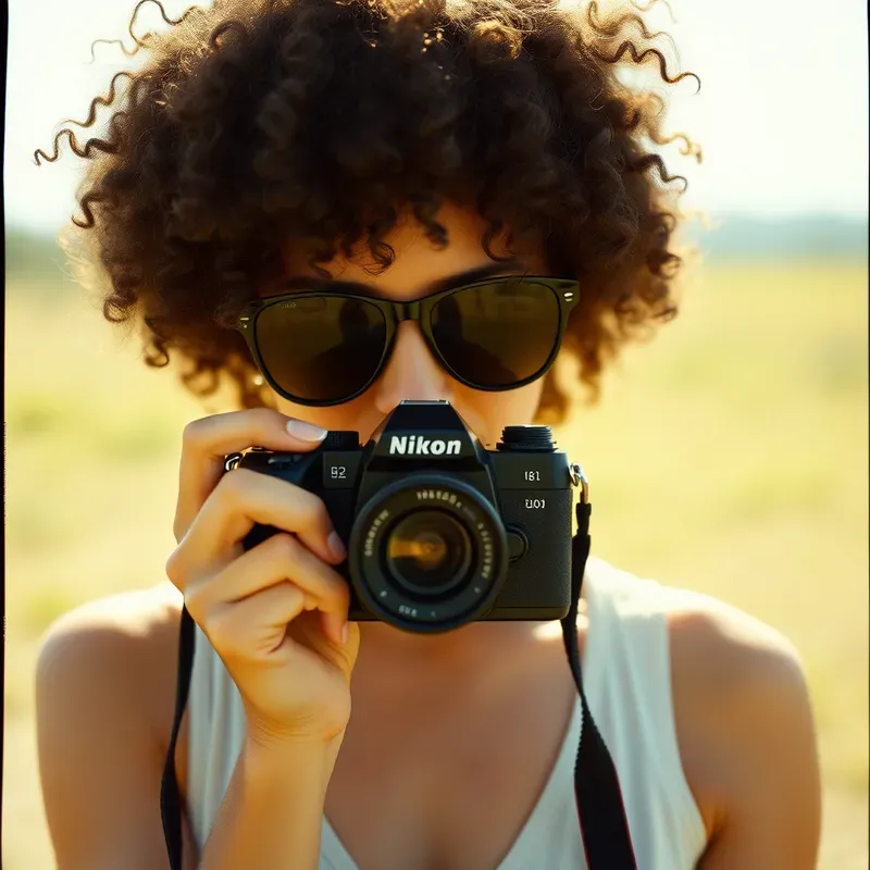 People Holding Cameras FLUX Prompt | PromptBase