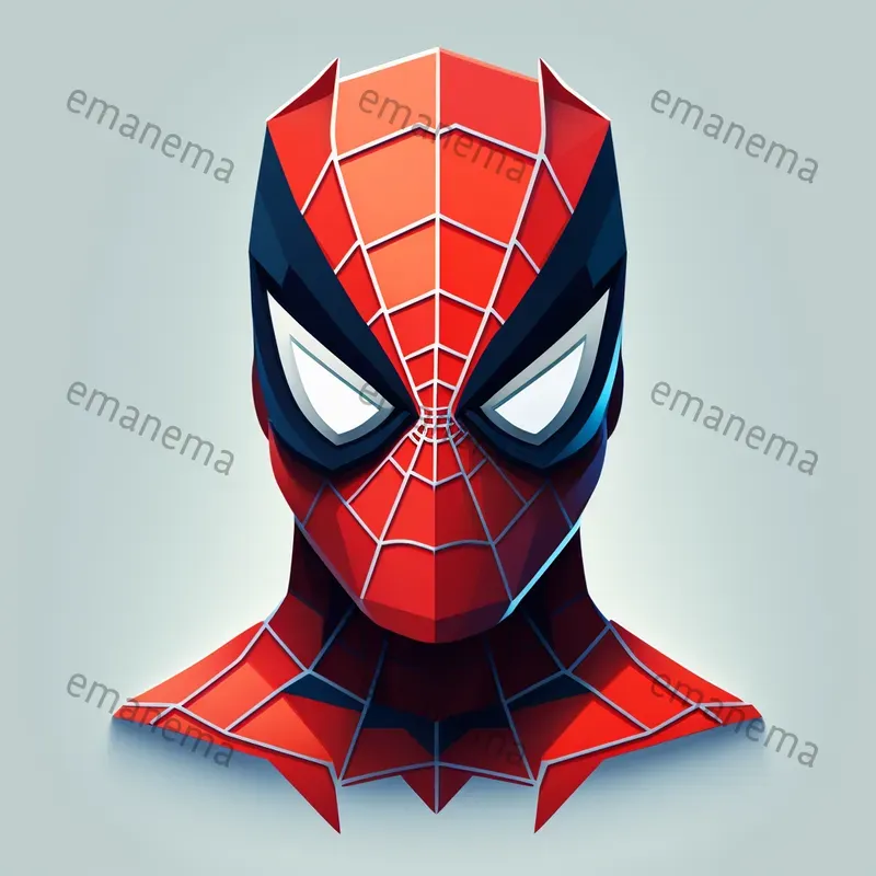 Geometric Super Hero Illustrations Midjourney Prompt | PromptBase