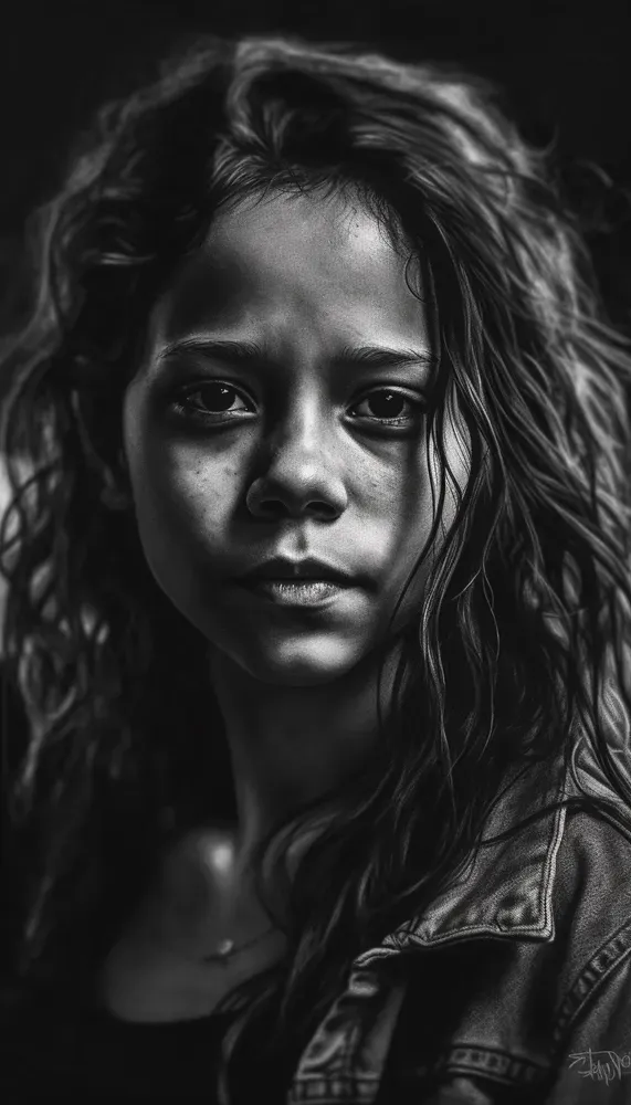 Graphite Pencil Portraits Midjourney Prompt | PromptBase