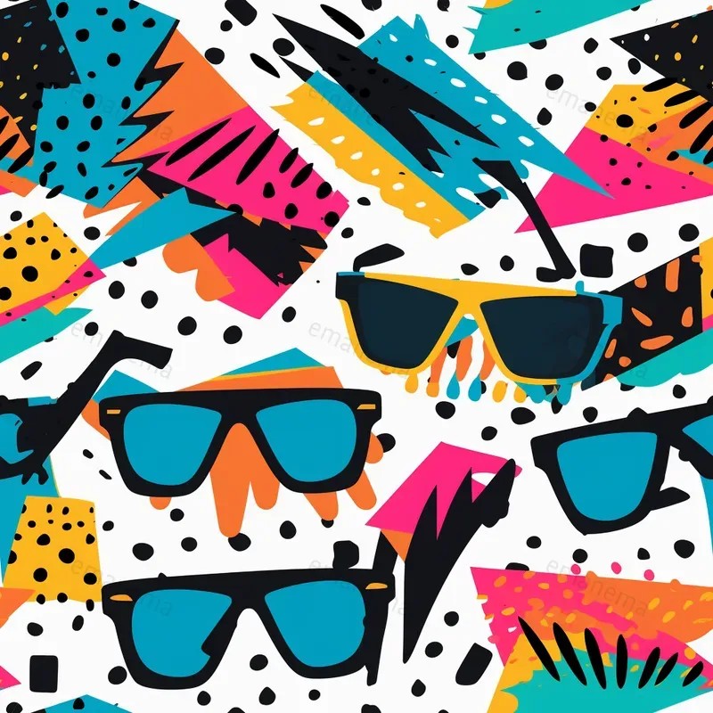 Funky 80s Patterns Midjourney Prompt | PromptBase