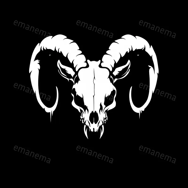 Minimal Horror Logos Midjourney Prompt | PromptBase