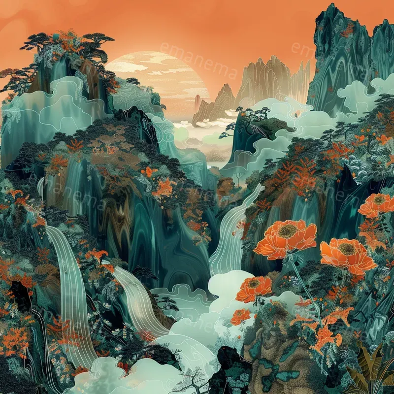 Nature Visualization Illustration Midjourney Prompt | PromptBase