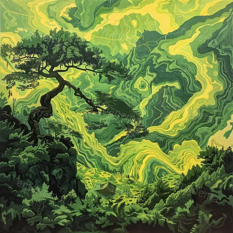 Nature Visualization Illustration Midjourney Prompt | PromptBase