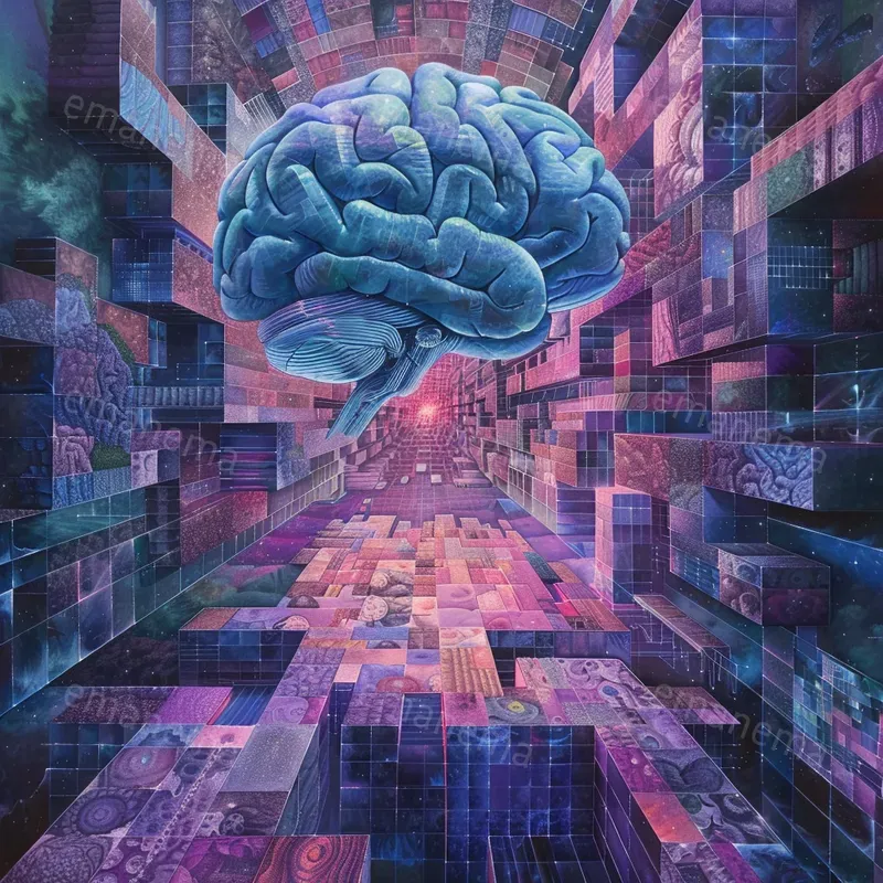 Multidimensional Room Art Midjourney Prompt | PromptBase