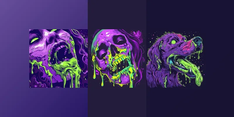 80s Slime Illustration Generator App | PromptBase