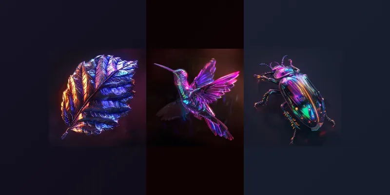 Iridescent Realistic Logo Generator App | PromptBase