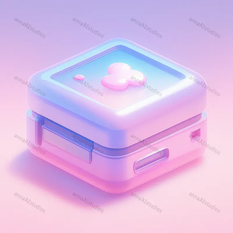 Translucent Colourful 3D Icons Midjourney Prompt | PromptBase