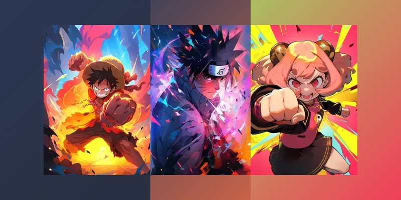 Epic Anime Action Posters Midjourney Prompt | PromptBase