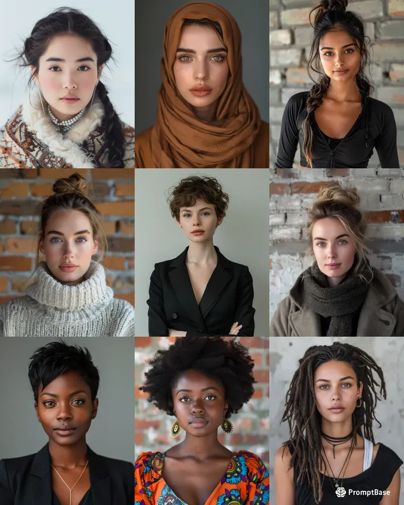 Female Editorial Studio Photographys Midjourney Prompt | PromptBase