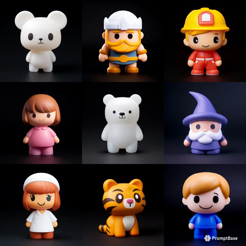 Simple Figurines Midjourney Prompt | PromptBase