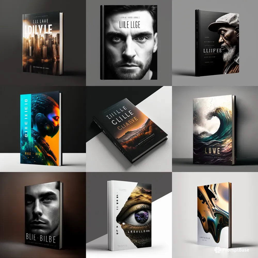 Book Cover Realistic Cinematic Designs Midjourney Prompt | PromptBase