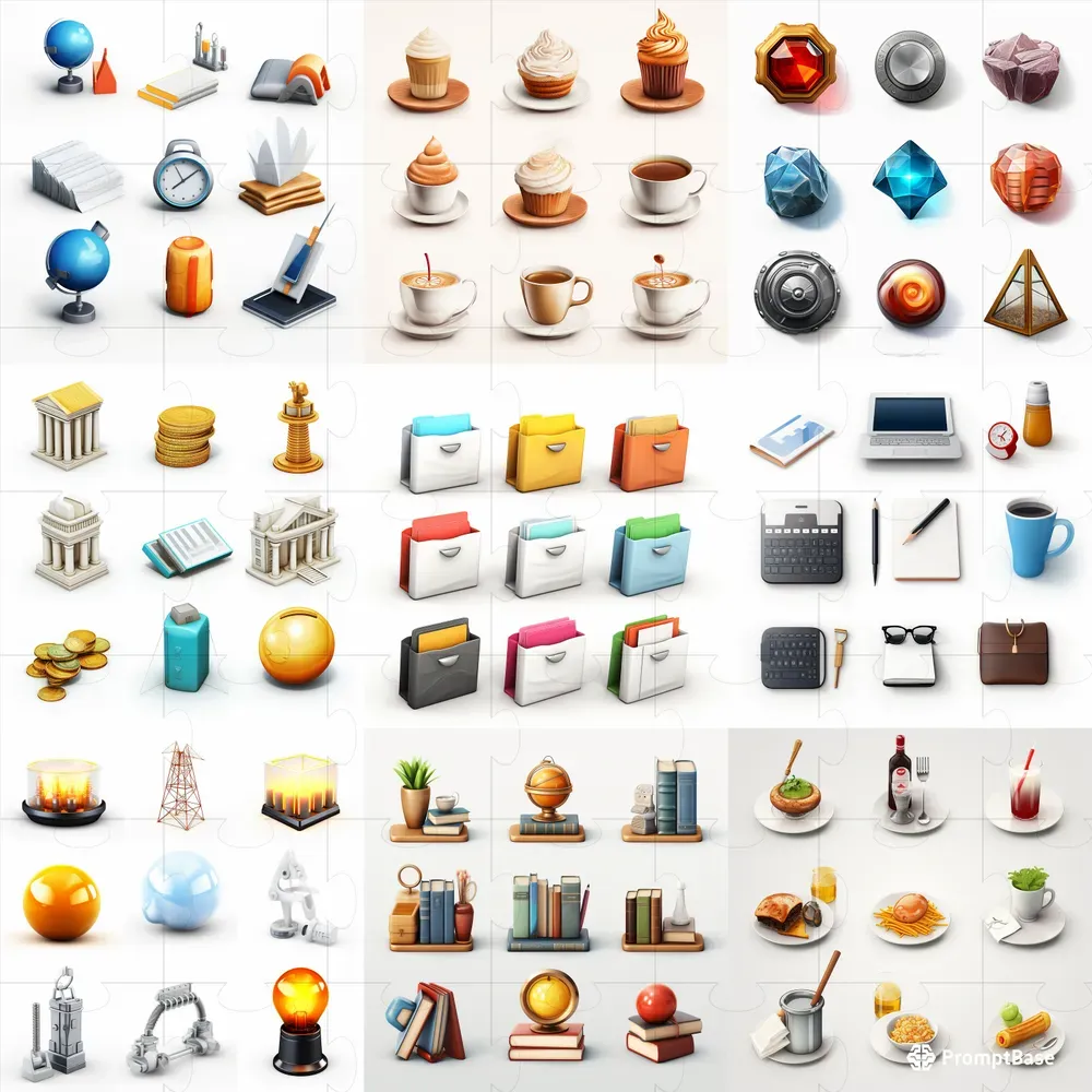 Ultra Realistic 3D Icons Midjourney Prompt | PromptBase