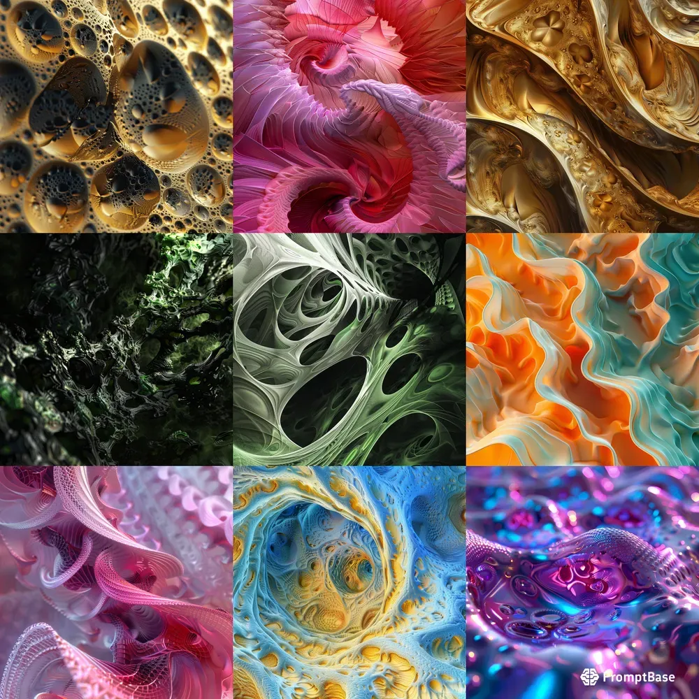 Fractal Mang Style Color Patterns Midjourney Prompt | PromptBase