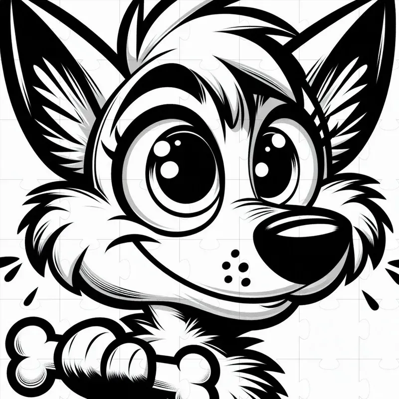 Cartoon Character Line Art Illustrations DALL·E Prompt | PromptBase