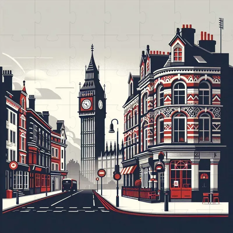Stylized Illustrations Of Street Scenes DALL·E Prompt | PromptBase