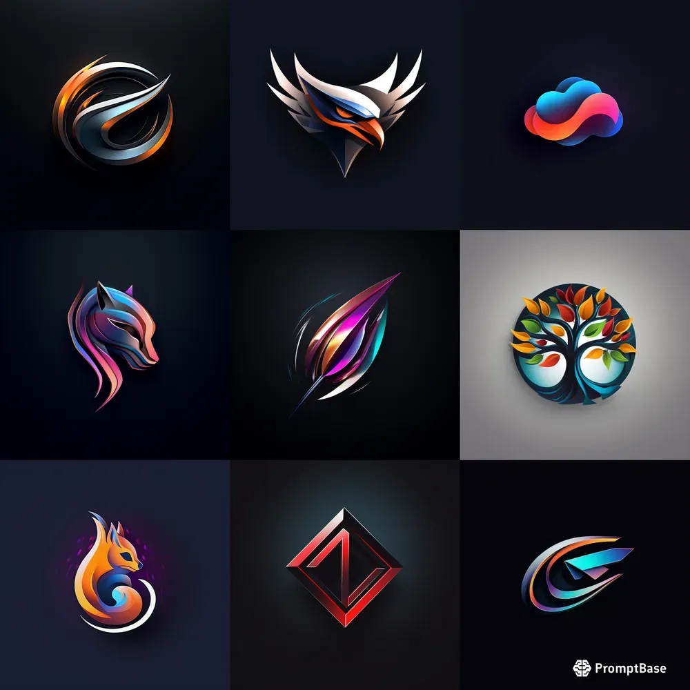 Futuristic Logos Midjourney Prompt | PromptBase