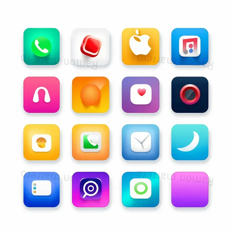 Premium Ios-like Icons Midjourney Prompt | PromptBase