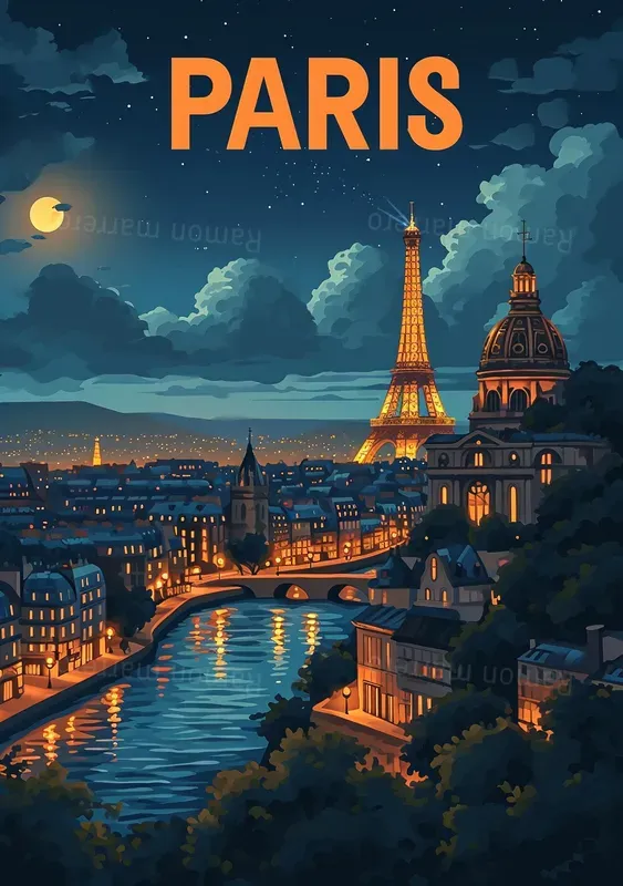 Premium City Posters Midjourney Prompt | PromptBase