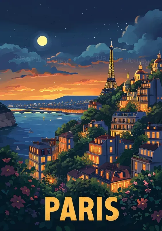 Premium City Posters Midjourney Prompt | PromptBase