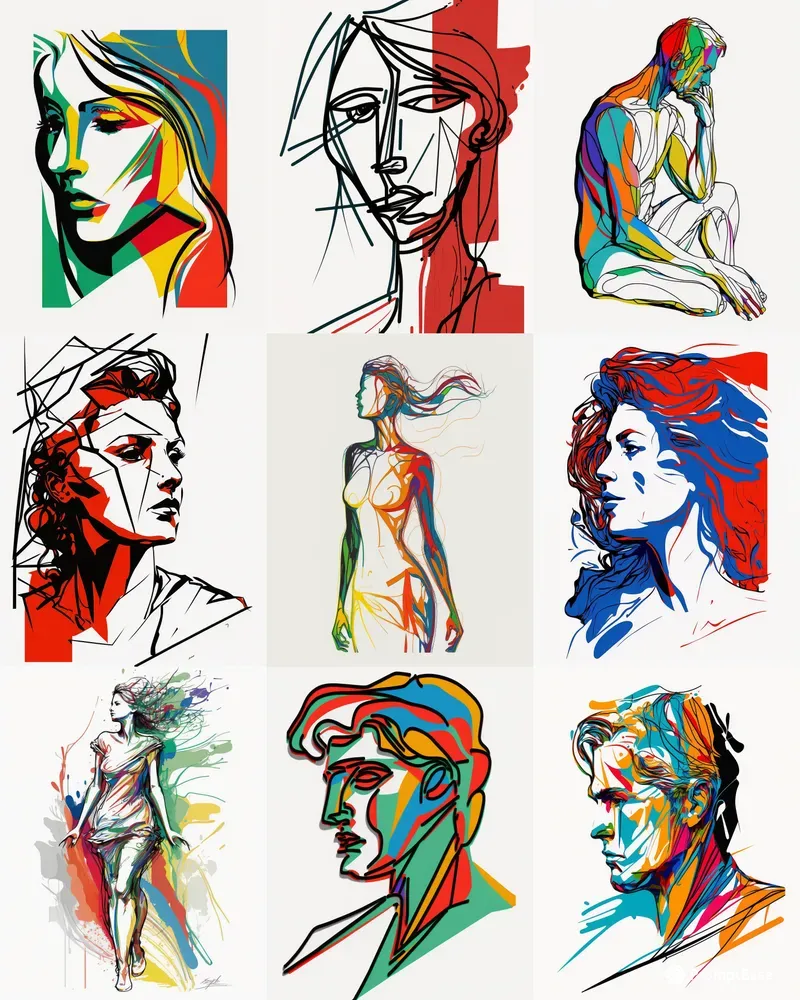 Abstract Portraits - Art Midjourney Prompt | PromptBase
