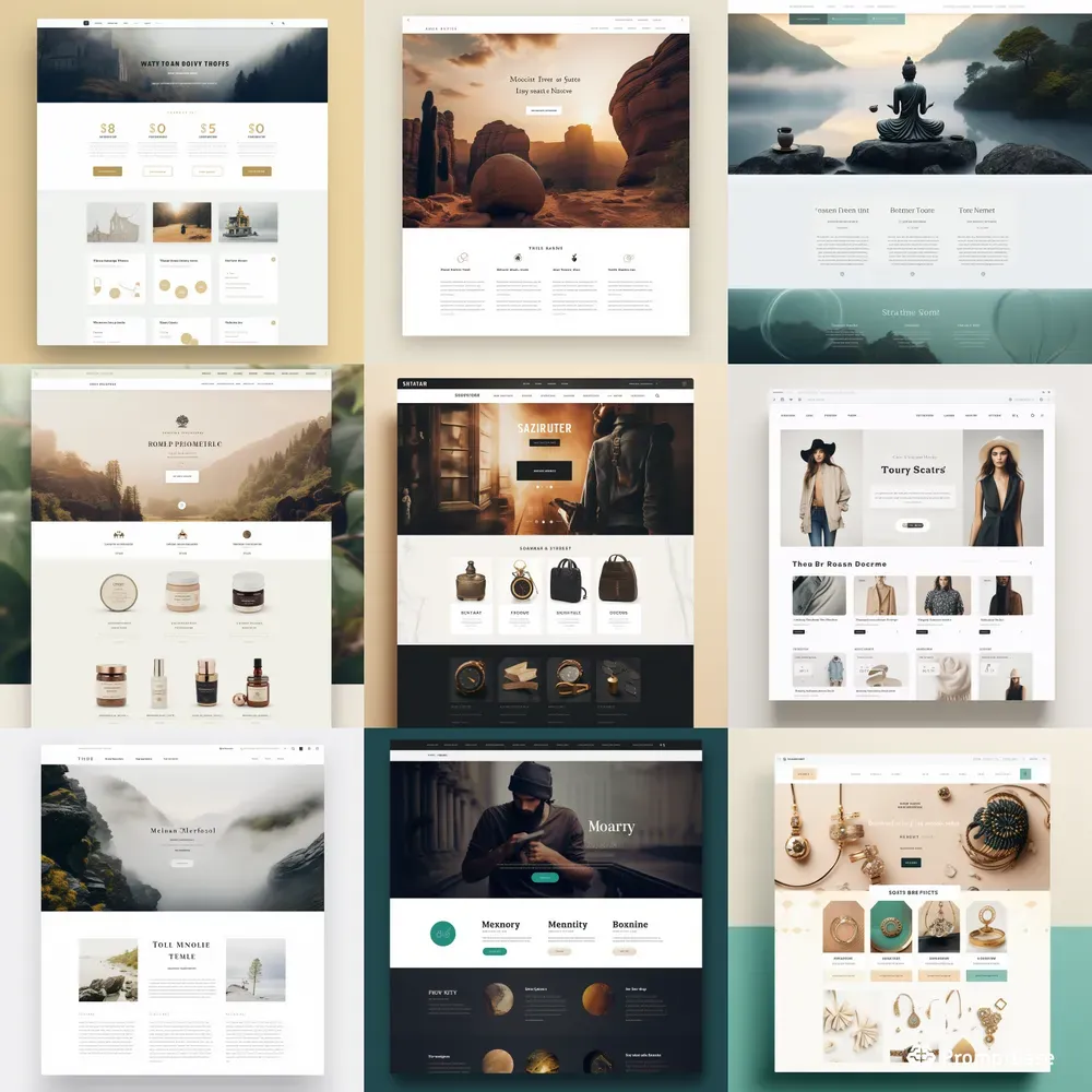 Customizable Website Design Ideas Midjourney Prompt | PromptBase