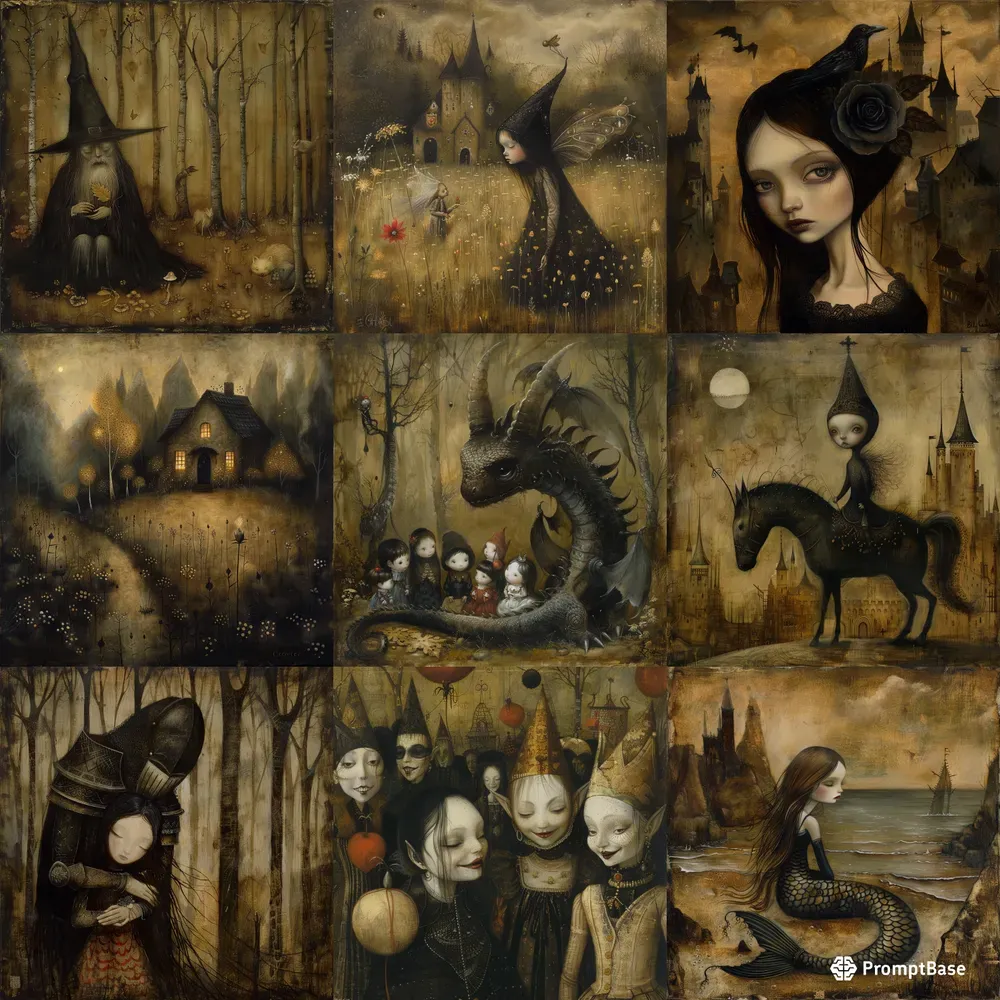Gothic Fairy Tales Midjourney Prompt | PromptBase