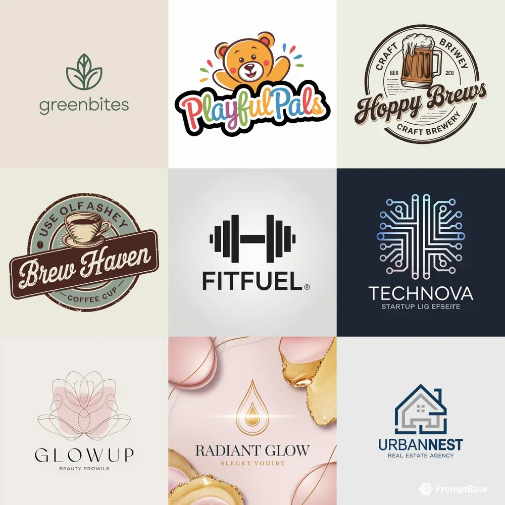 Flexible Logo Design Blueprint Ideogram Prompt | PromptBase