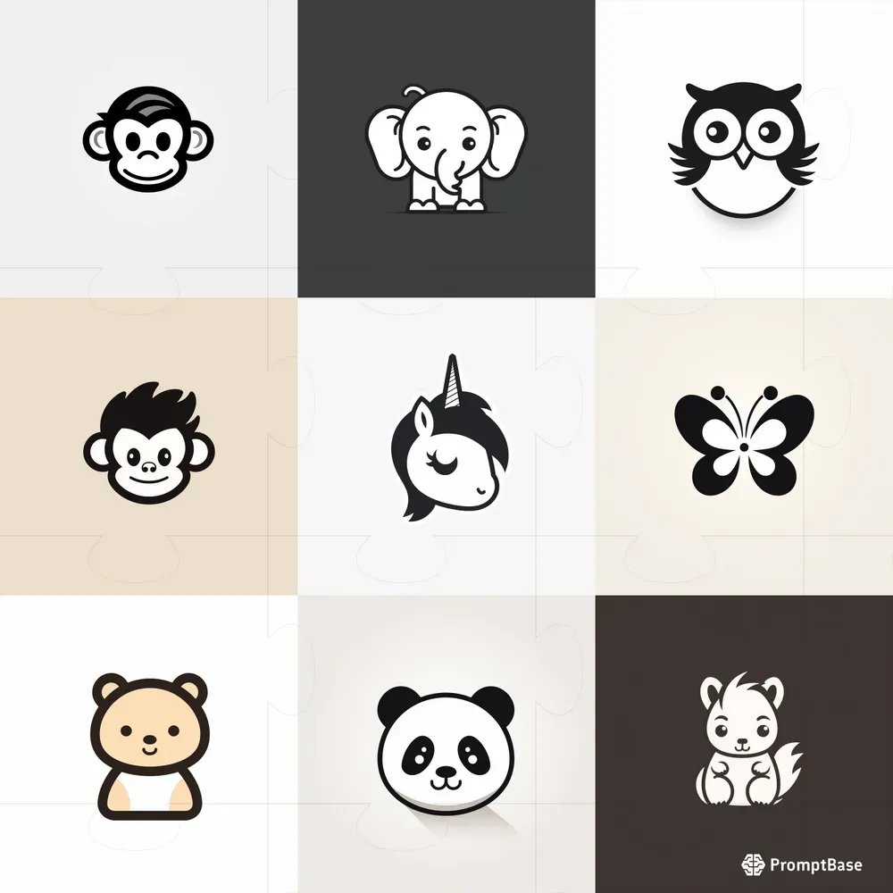 Minimalist Doodle Logos Midjourney Prompt | PromptBase