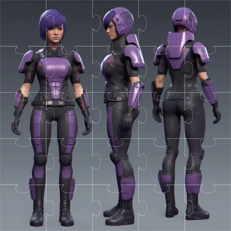 3D Character Reference Sheets Midjourney Prompt | PromptBase