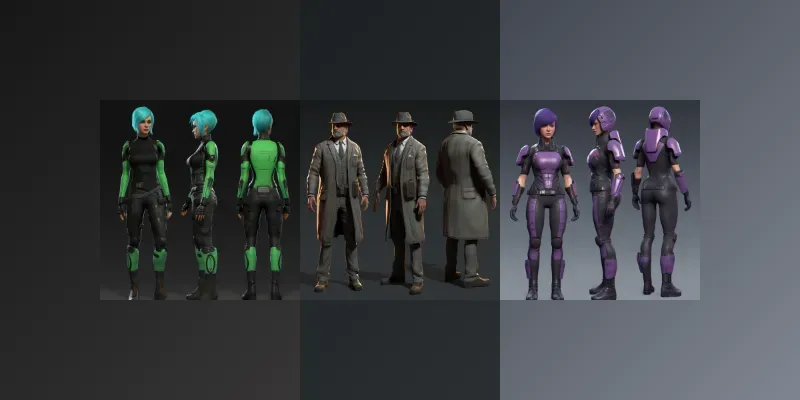 3d Character Reference Sheets Midjourney Prompt Promptbase