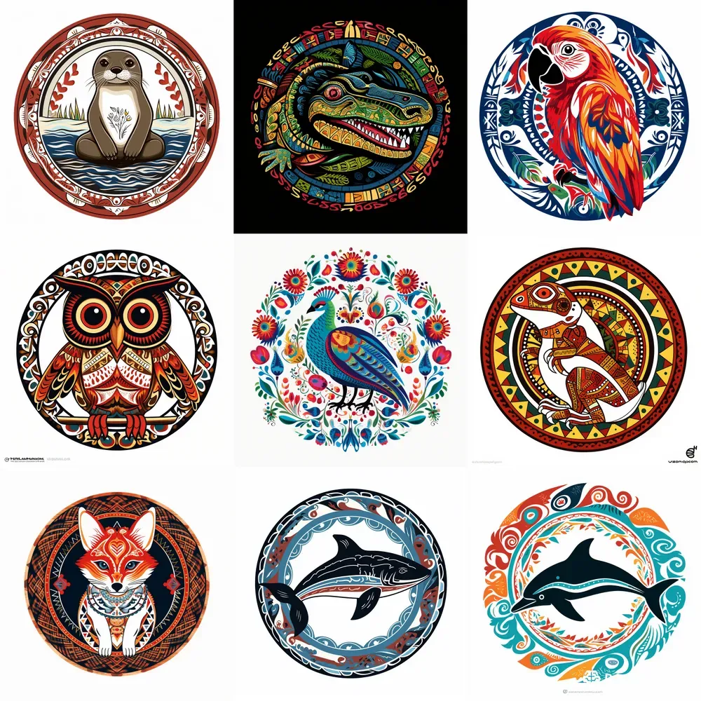 Panamanian Molas Tshirt Designs To Print Midjourney Prompt | PromptBase