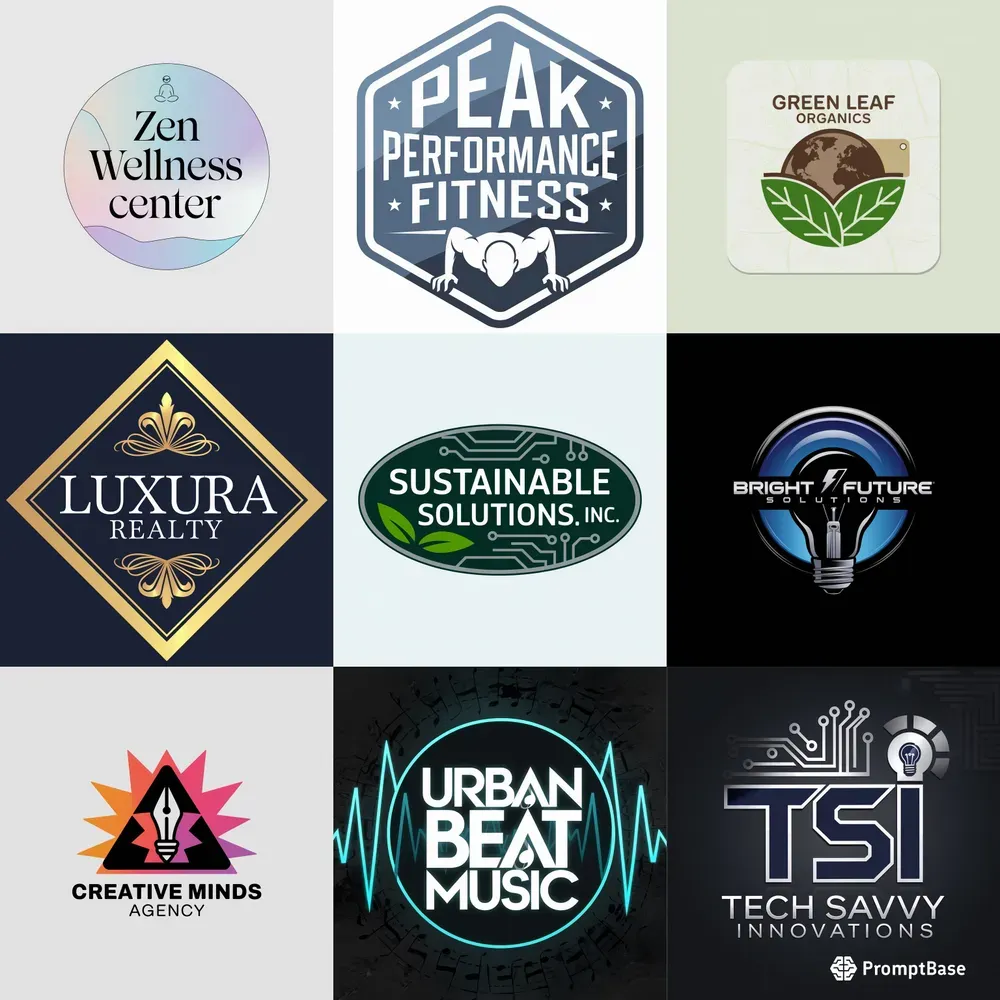 Customizable Logo Design Templates Ideogram Prompt | PromptBase