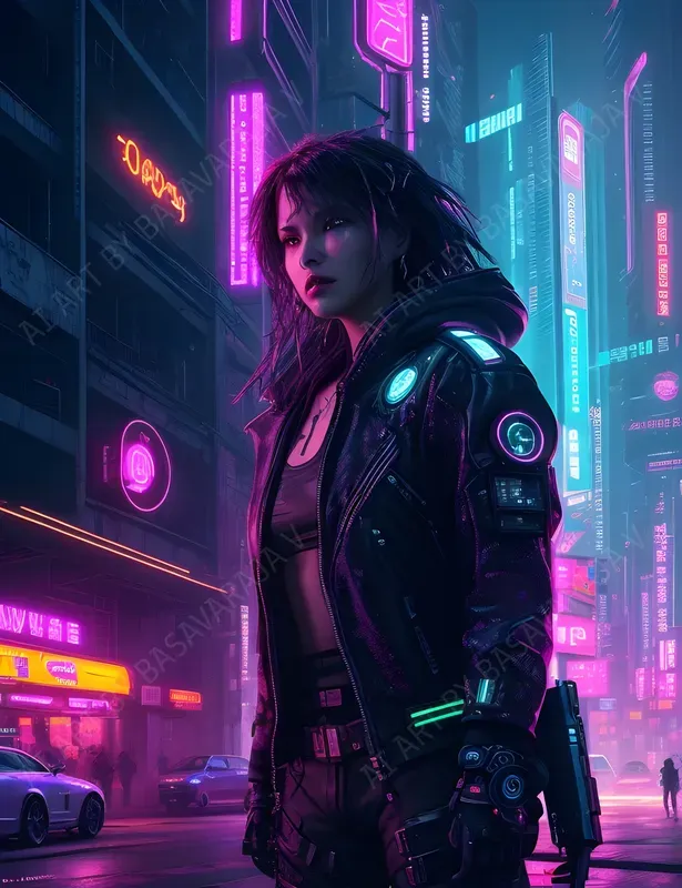 Ai Cyberpunk Futuristic Art Designs Leonardo Ai Prompt | PromptBase