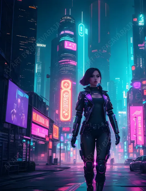 Ai Cyberpunk Futuristic Art Designs Leonardo Ai Prompt | PromptBase