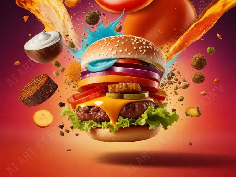 Surreal Food Splash Epic Culinary Ads Leonardo Ai Prompt | PromptBase