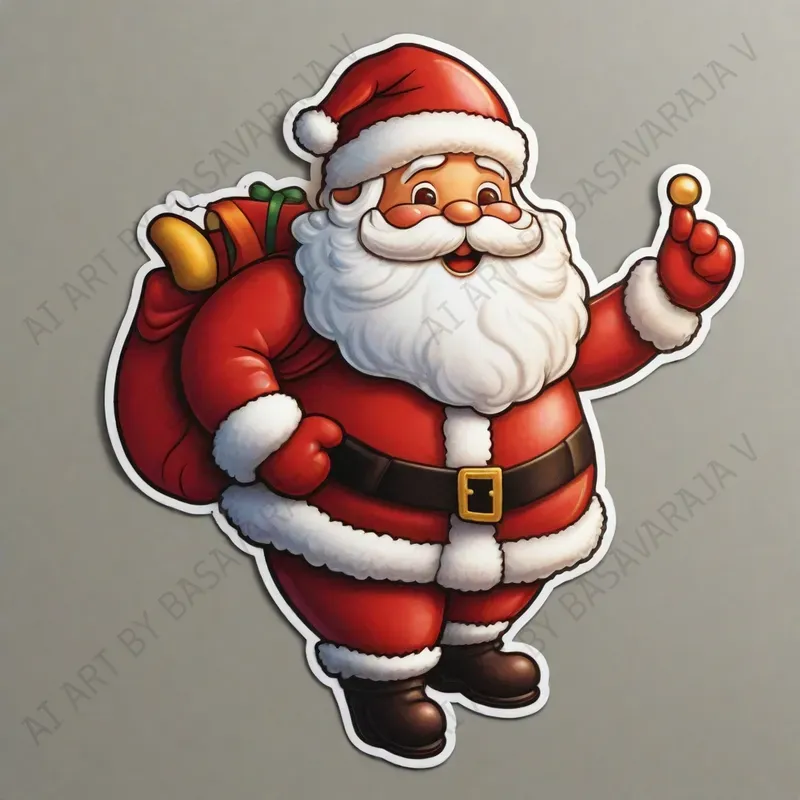 3D Christmas Stickers Festive Designs Leonardo Ai Prompt | PromptBase