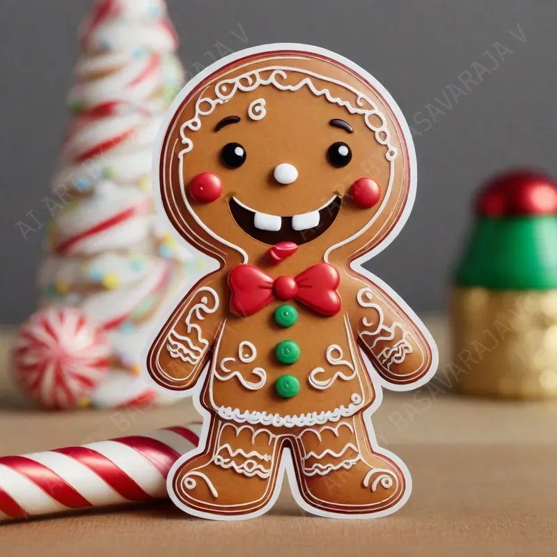3D Christmas Stickers Festive Designs Leonardo Ai Prompt | PromptBase