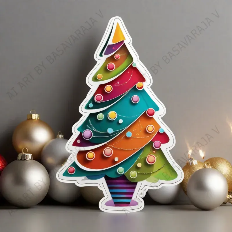 3D Christmas Stickers Festive Designs Leonardo Ai Prompt | PromptBase