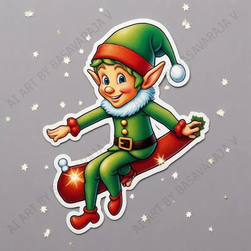3D Christmas Stickers Festive Designs Leonardo Ai Prompt | PromptBase