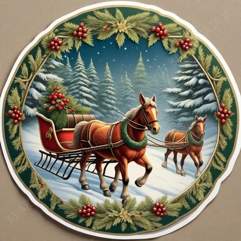 3D Christmas Stickers Festive Designs Leonardo Ai Prompt | PromptBase