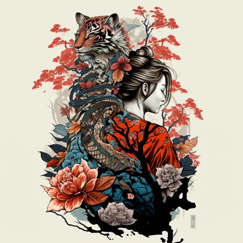 Fully Customisable Tattoo Designs Midjourney Prompt | PromptBase