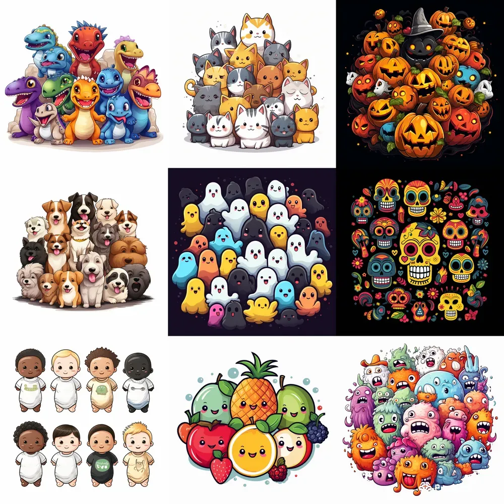 Cute Emojis Tshirt Prints Midjourney Prompt | PromptBase