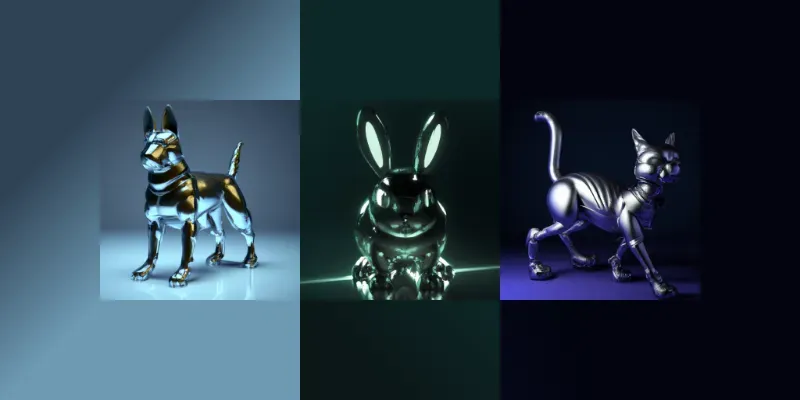 Metallic Animals DALL·E Prompt | PromptBase