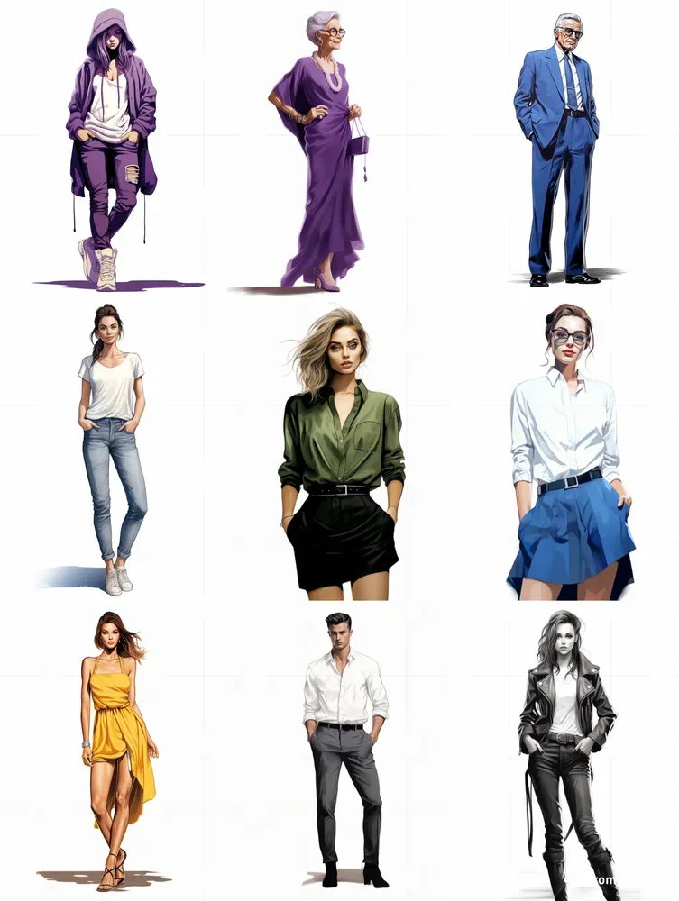 Perfect Fashion Model Drawings Midjourney Prompt | PromptBase