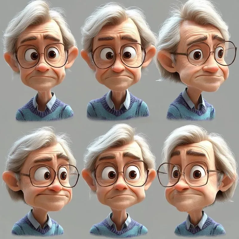 Disney Pixar Style Character Sheets Midjourney Prompt | PromptBase